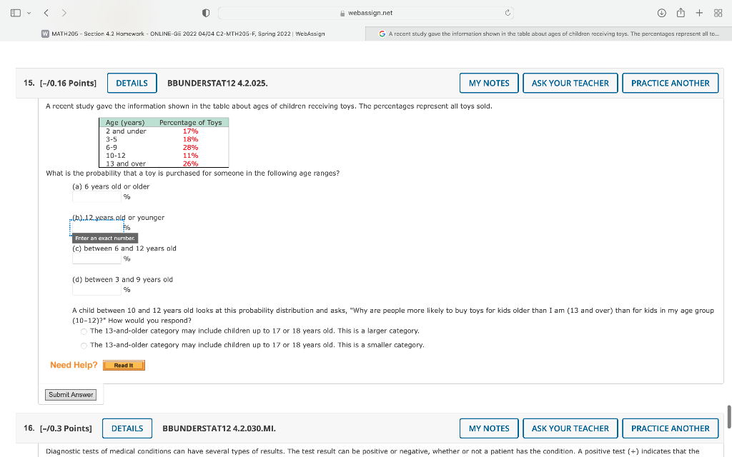 Solved webassign.net 0 + 88 Need Help? Read it Watch It 9. | Chegg.com