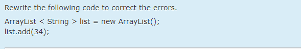 Solved Rewrite the following code to correct the errors. | Chegg.com