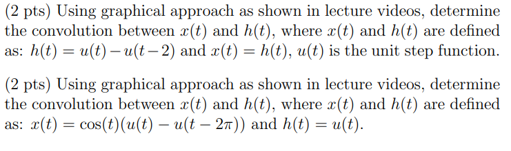 Solved (2 pts) Using graphical approach as shown in lecture | Chegg.com
