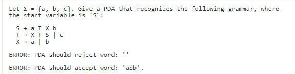 Solved Ensure your PDA is simplified, using string '$' as a | Chegg.com