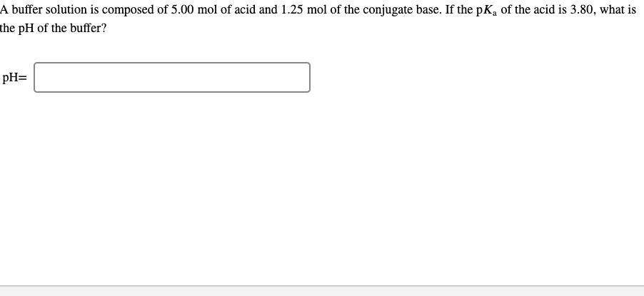 Solved If a buffer solution is 0.230 M in a weak acid (K4 = | Chegg.com