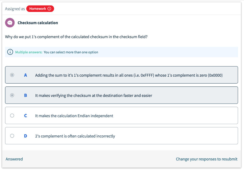 Solved Assigned as Homework ? TCP Header If the 4-bit Header | Chegg.com