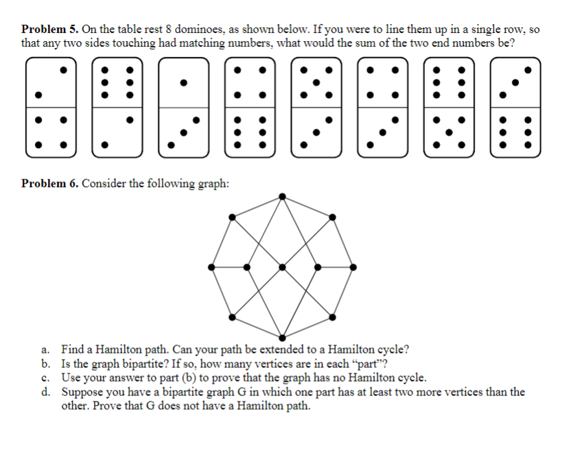 Solved Problem 2. The two problems below can be solved using | Chegg.com