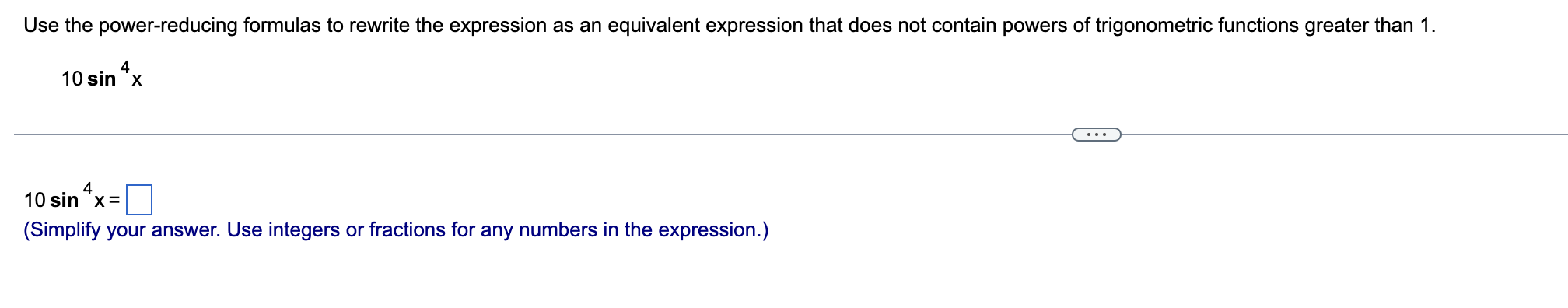 Solved Use the power-reducing formulas to rewrite the | Chegg.com