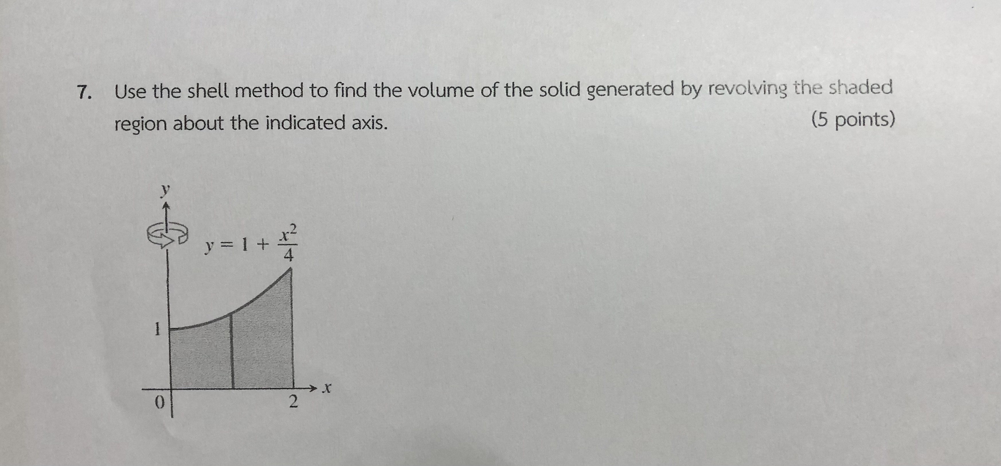 Solved Use the shell method to find the volume of the solid | Chegg.com