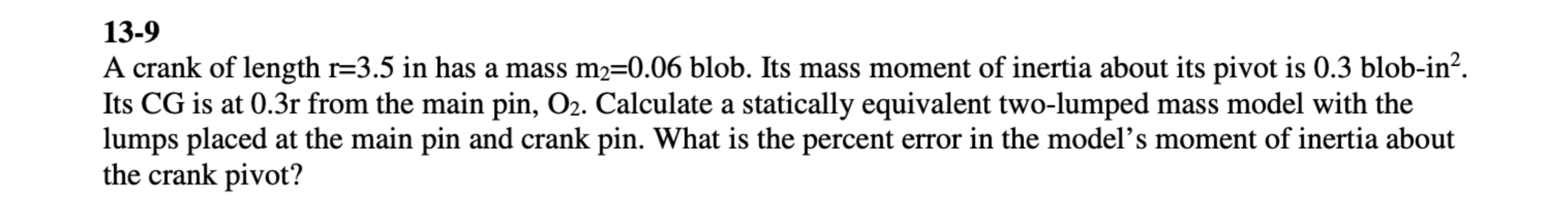 Solved 1. determine the equivalent lumped mass in the joint | Chegg.com