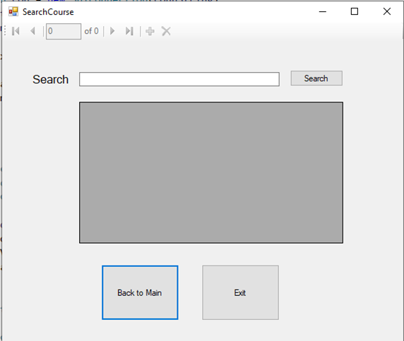 Solved Create a “Search Course” form that has a dynamic grid | Chegg.com