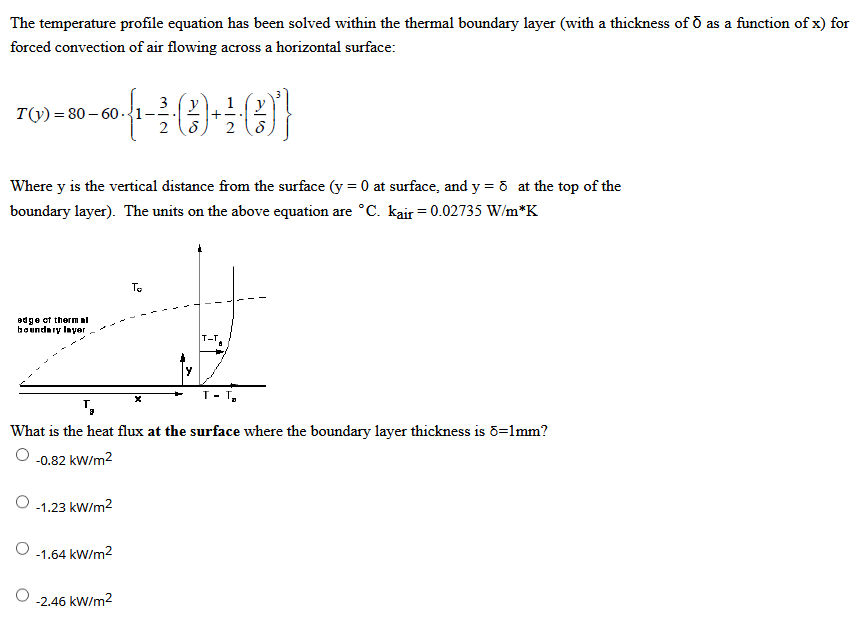 Solved The temperature profile equation has been solved | Chegg.com