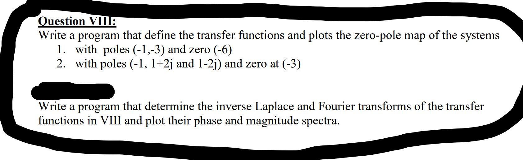 Solved Question VIII: Write a program that define the | Chegg.com