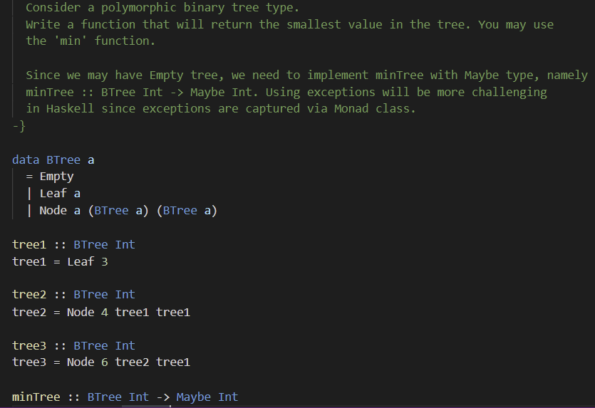 Solved Consider a polymorphic binary tree type. Write a | Chegg.com Solved Consider a polymorphic binary tree type. Write a | Chegg.com