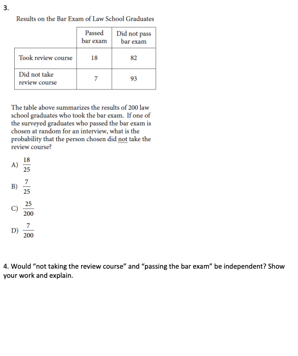 Solved Conditional Probability SAT Problems 1. 28 68 Dreams | Chegg.com