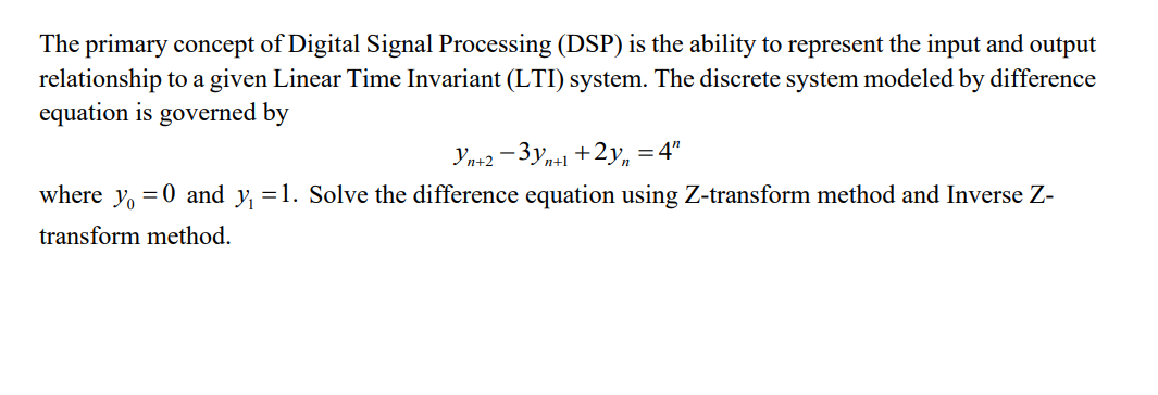 Solved The primary concept of Digital Signal Processing | Chegg.com