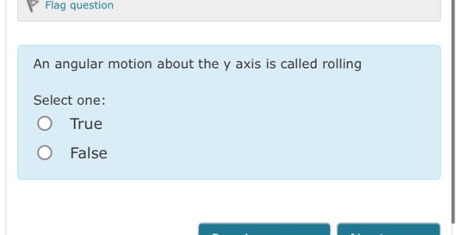 Solved An angular motion about the \( ﻿y \) ﻿axis is called | Chegg.com