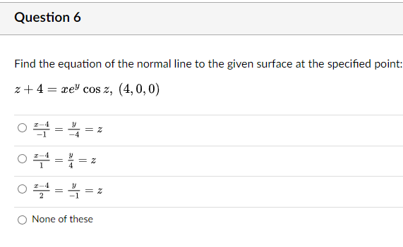 Solved Find the equation of the normal line to the given | Chegg.com