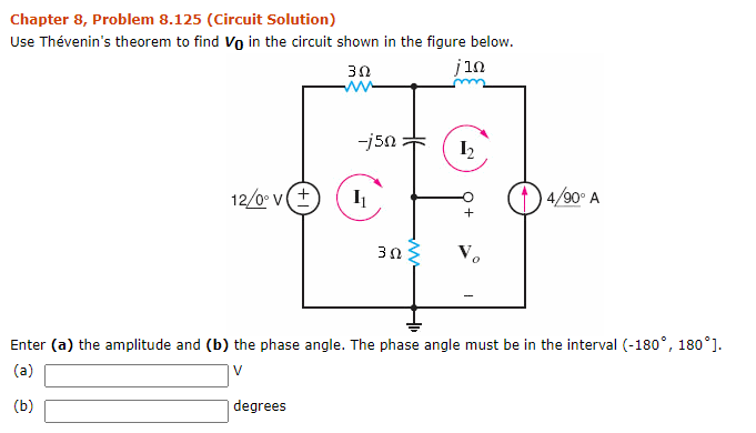 Solved Chapter 8, Problem 8.125 (Circuit Solution) Use | Chegg.com