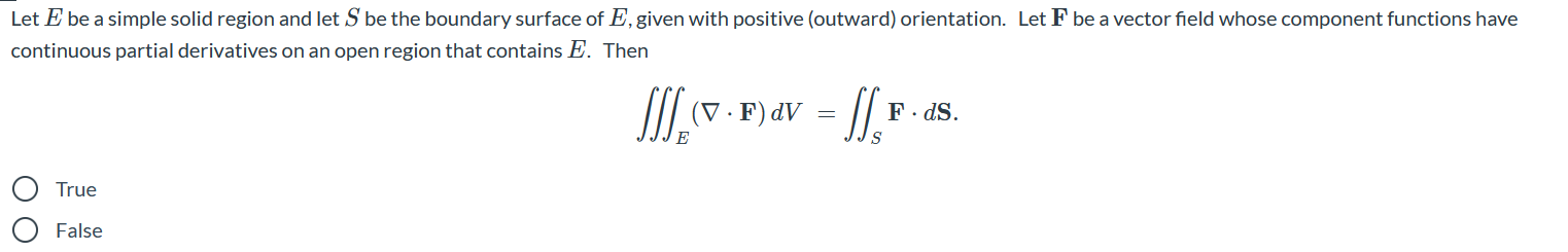 Solved Let E be a simple solid region and let S be the | Chegg.com