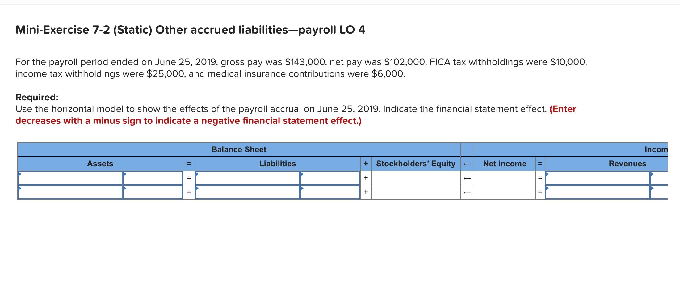 Solved Mini-Exercise 7-2 (Static) Other accrued | Chegg.com