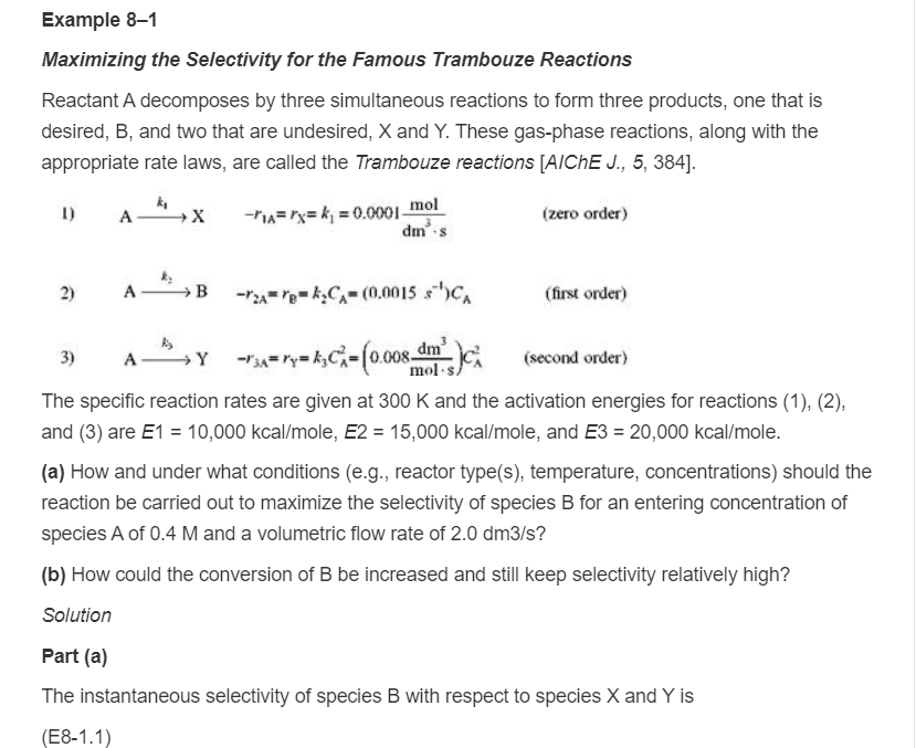 Solved Example 8-1 Maximizing the Selectivity for the Famous | Chegg.com