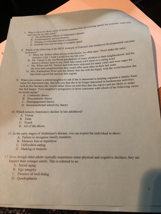 Solved (processing speed) for everyday tasks and What is the | Chegg.com