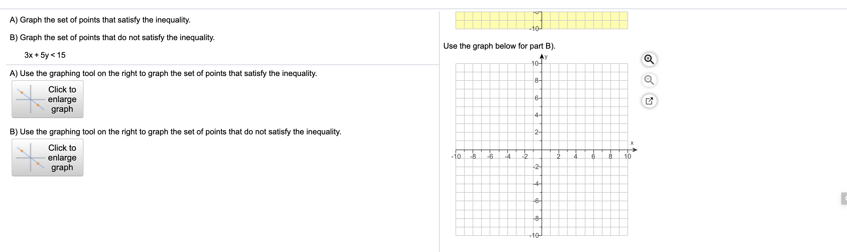 Solved 09 A) Graph the set of points that satisfy the | Chegg.com