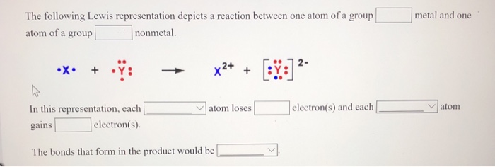 Solved The following Lewis representation depicts a reaction | Chegg.com
