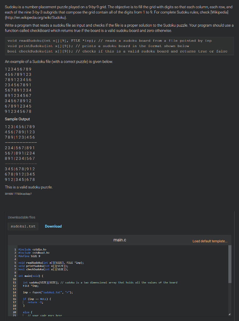 Solved Sudoku is a number-placement puzzle played on a | Chegg.com