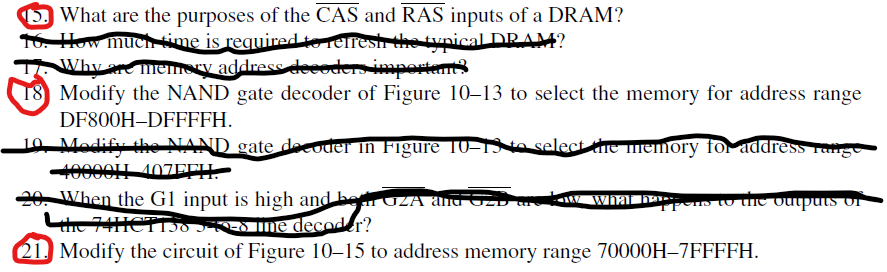Solved What are the purposes of the CAS and RAS inputs of a | Chegg.com