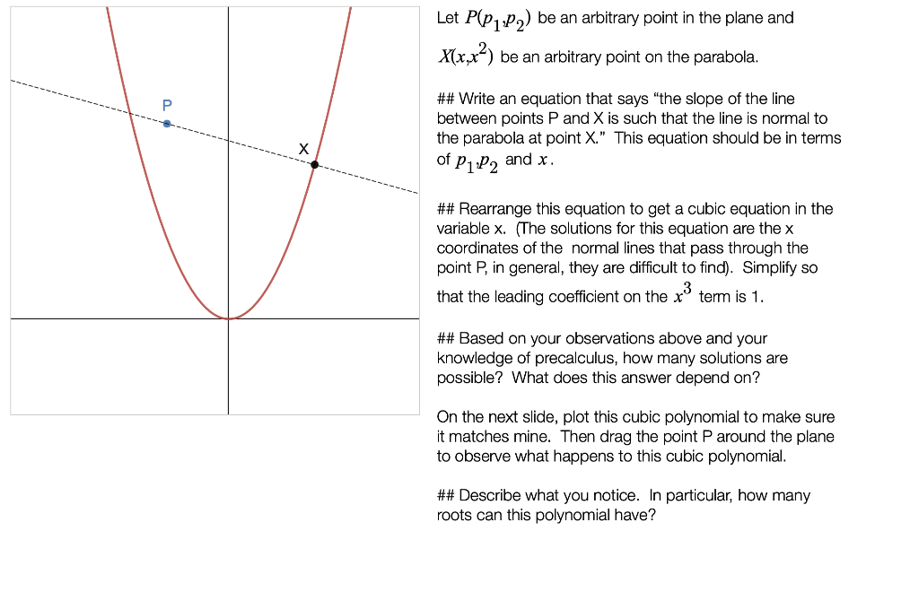 Solved Let P(p1,p2) be an arbitrary point in the plane and | Chegg.com
