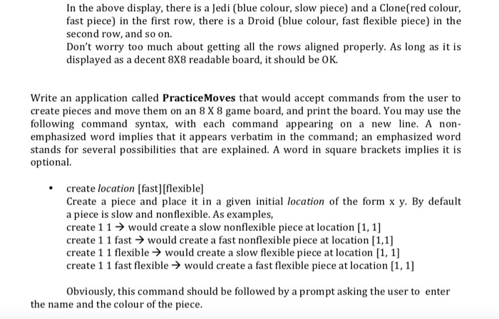 Solved Start by defining a abstract a class called Piece | Chegg.com