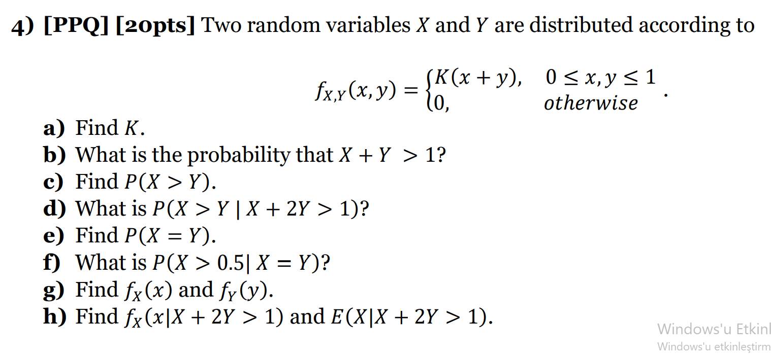 Solved Two random variables 𝑋 and 𝑌 are distributed | Chegg.com