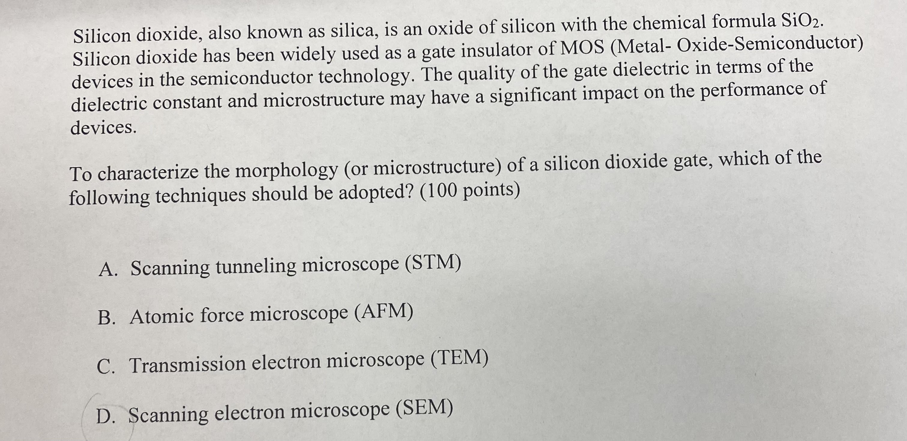 Solved Silicon dioxide, also known as silica, is an oxide of | Chegg.com