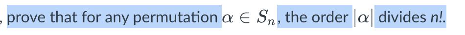 Solved prove that for any permutation α∈Sn α∣ | Chegg.com