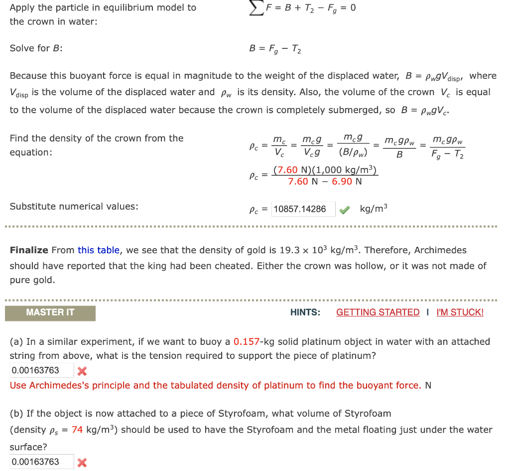 Solved Archimedes supposedly was asked to determine whether | Chegg.com