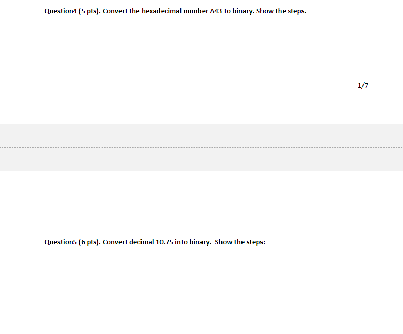 Solved Question1 (5 pts). Convert the following binary | Chegg.com