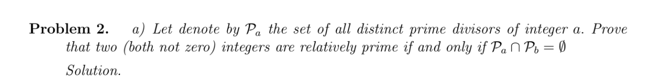 Solved Let denote by Pa the set of all distinct prime | Chegg.com