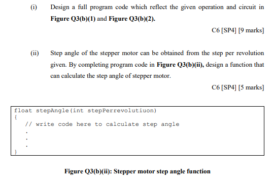 [Solved]: (b) Figure Q3(b)(i) shows a positioning contro