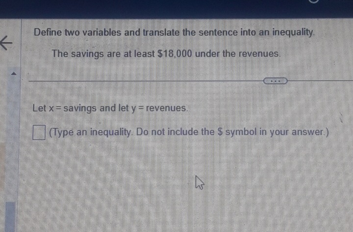 Solved Translate to an inequality. There are fewer than 25 | Chegg.com