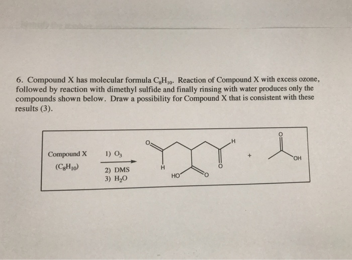 Solved Compound X Has Molecular Formula C 8 H 10 Reaction