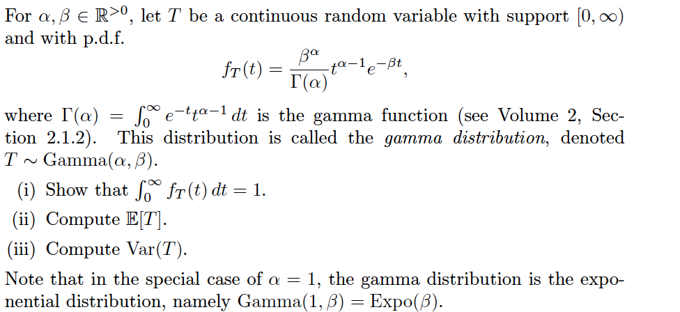 Solved -ta-1-Bt = For a,ß e R>0, let T be a continuous | Chegg.com