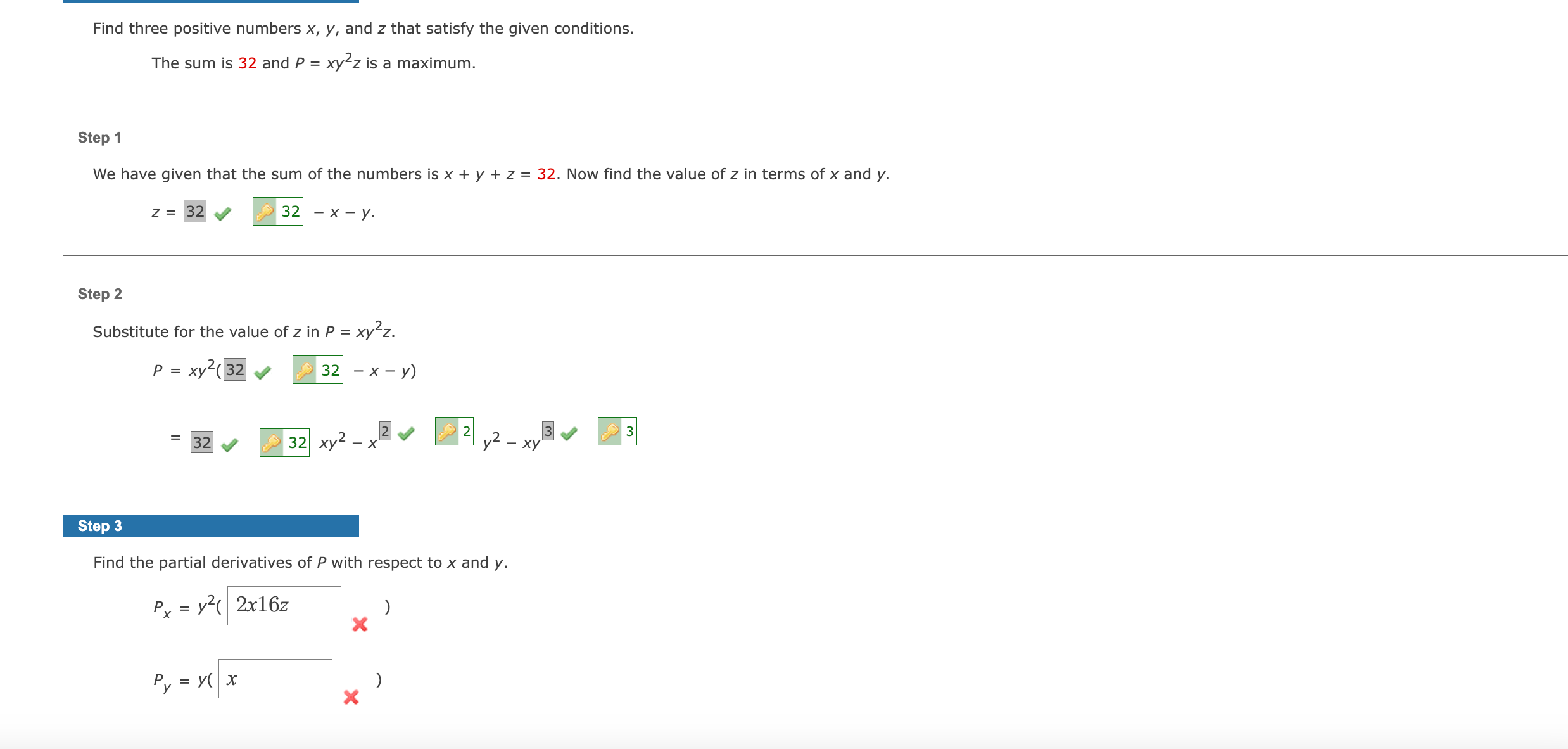 Find three positive numbers x,y, and z that satisfy | Chegg.com