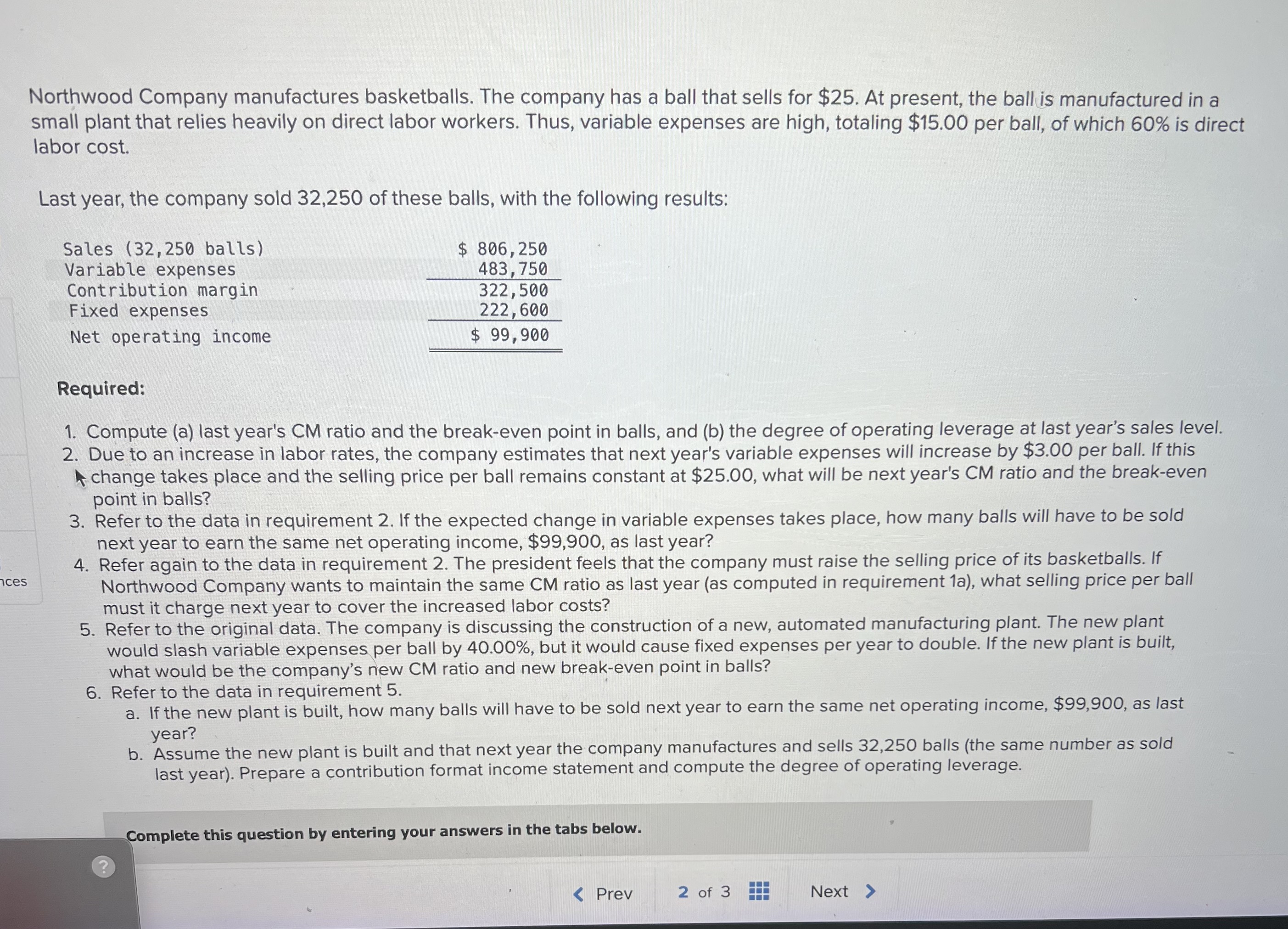 Solved Please answer questions 1-6 ﻿and show step by step | Chegg.com
