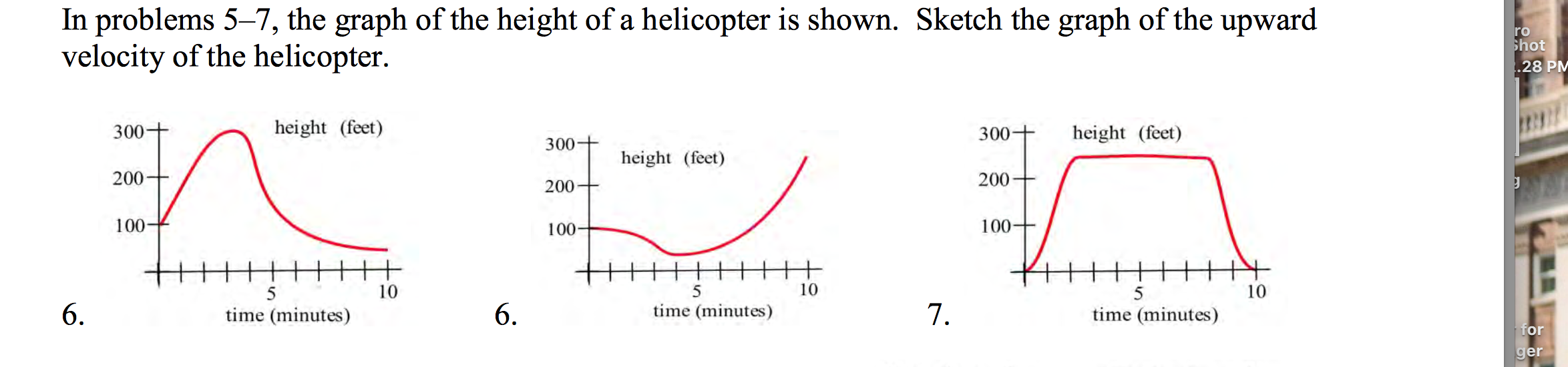 Solved In problems 5–7, the graph of the height of a | Chegg.com