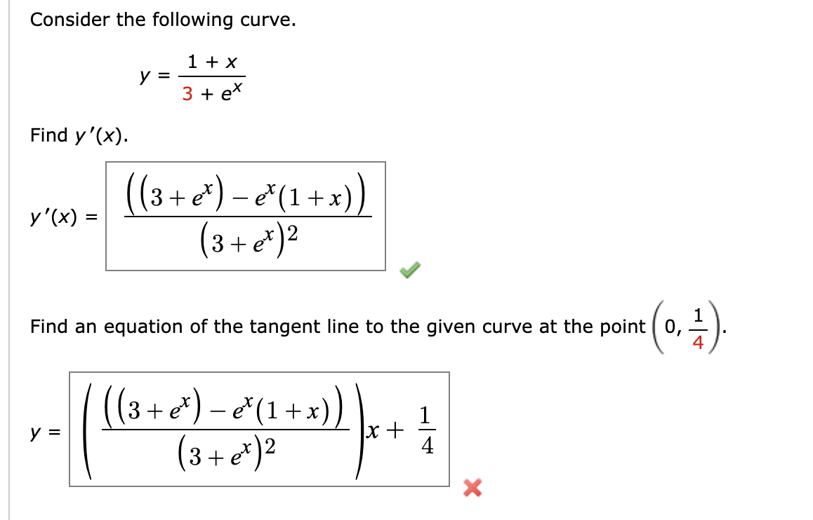 Solved Consider The Following Curve Y 1 X3 Exfind