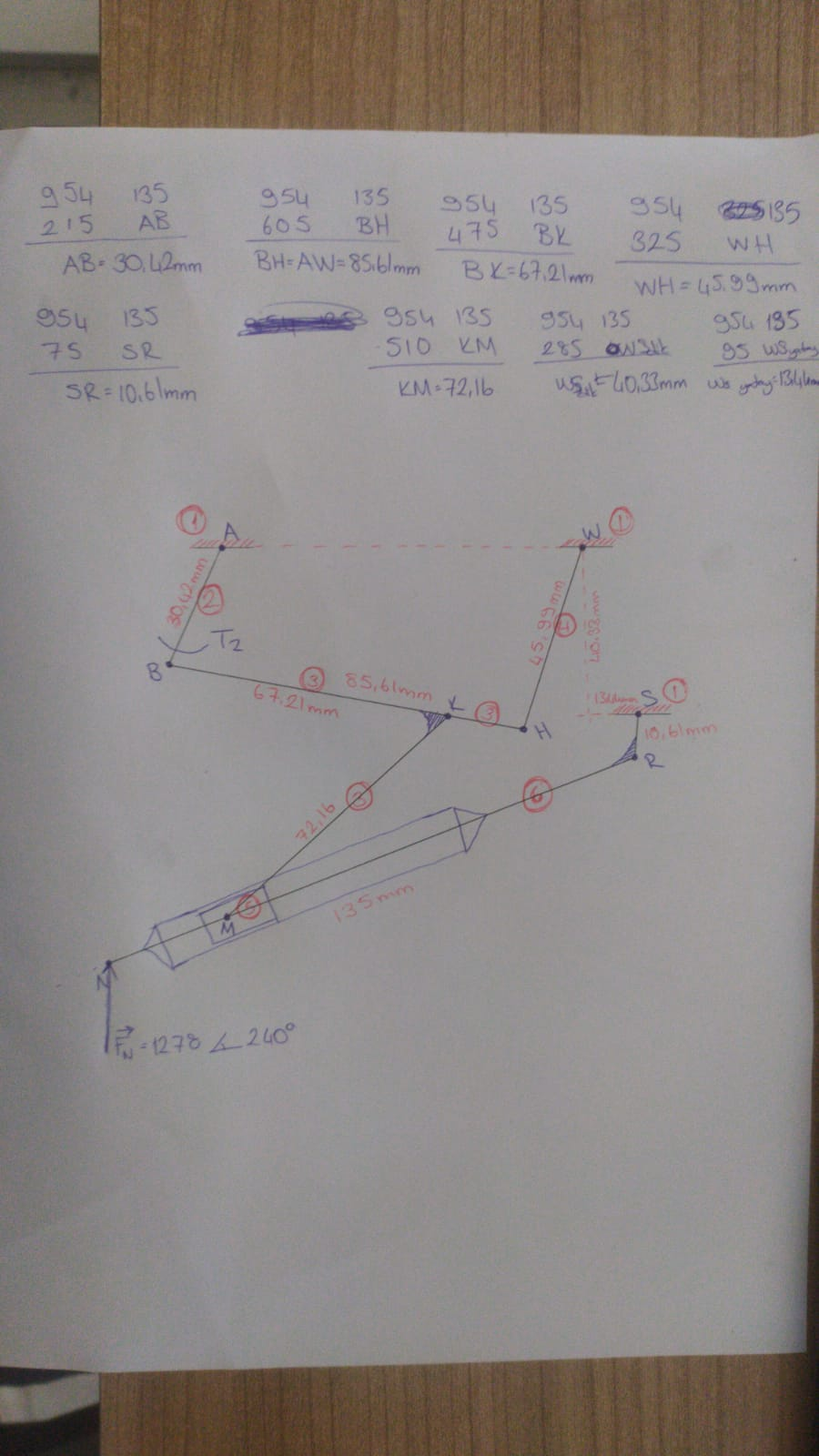 Draw the free body diagram of the attached system. It | Chegg.com