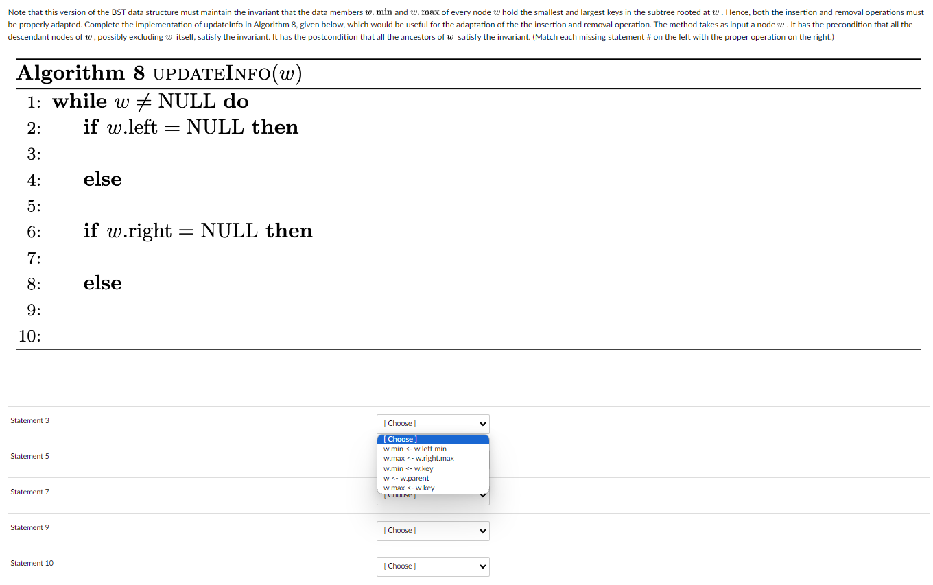 Solved \begin{tabular}{l} \hline Algorithm 6 NODE (k,v, | Chegg.com