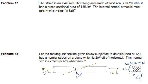 Solved Problem 16 For the circular rod shown below, the | Chegg.com