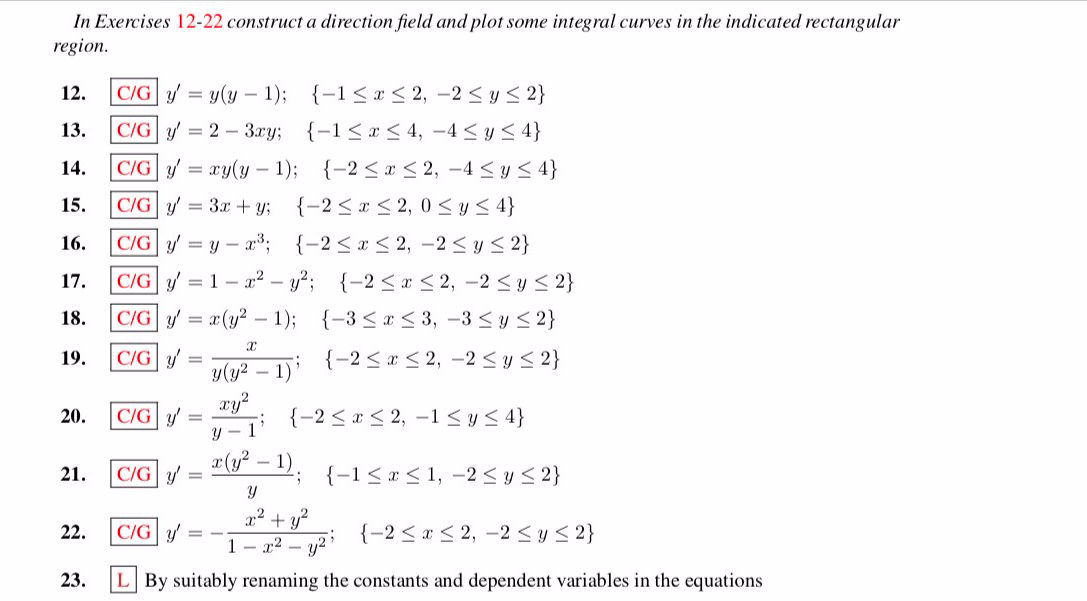 Solved In Exercises 12-22 construct a direction field and | Chegg.com