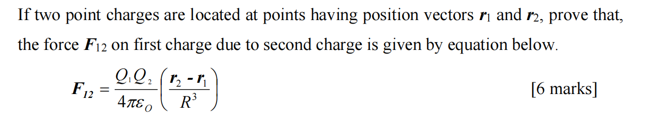 Solved If two point charges are located at points having | Chegg.com