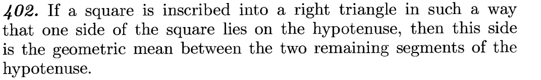 Solved 402. If a square is inscribed into a right triangle | Chegg.com