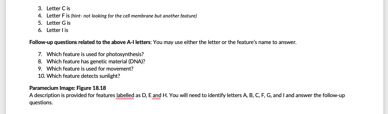 Solved Activity 3: Components in a protist: Labeling All | Chegg.com